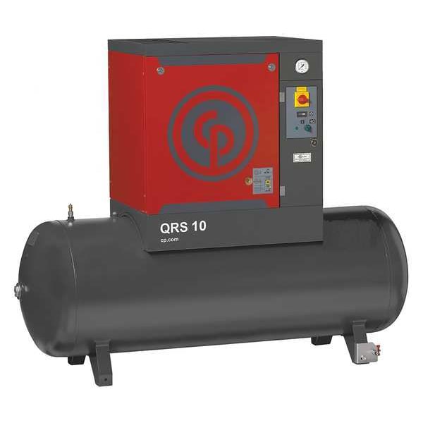 Chicago Pneumatic Rotary Screw Air Compressor, 10HP, 60gal. QRSM 10 HP ...