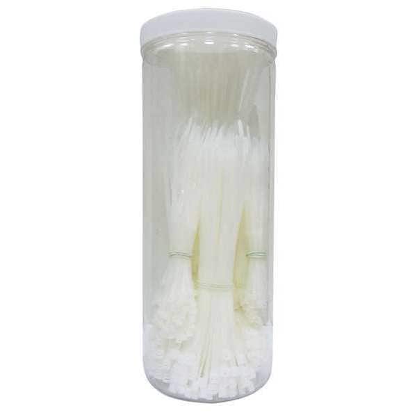 Power First Cable Tie Kit, 4 in, 8 in, 12 in L, Natural, Nylon 6/6, 18 ...
