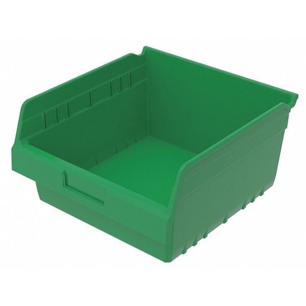 Akro-Mils Stack Bin, Industrial Grade Polymer, Green 30010GREEN | Zoro