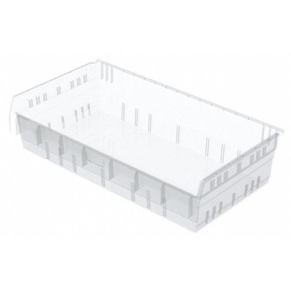 Akro-Mils Stack Bin, Industrial Grade Polymer, Clear 30838SCLAR | Zoro