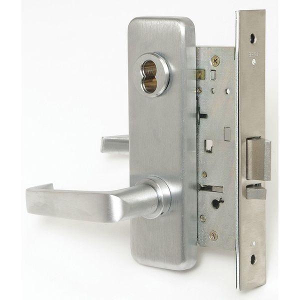 Best Mortise Lockset, Lever, 40H Ser., 40H Escutcheon, Class, Mech ...