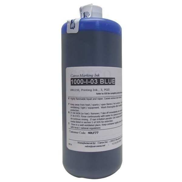 Carco Marking Ink, 1 qt, Blue, Dye 1000-I-03 BLUE | Zoro