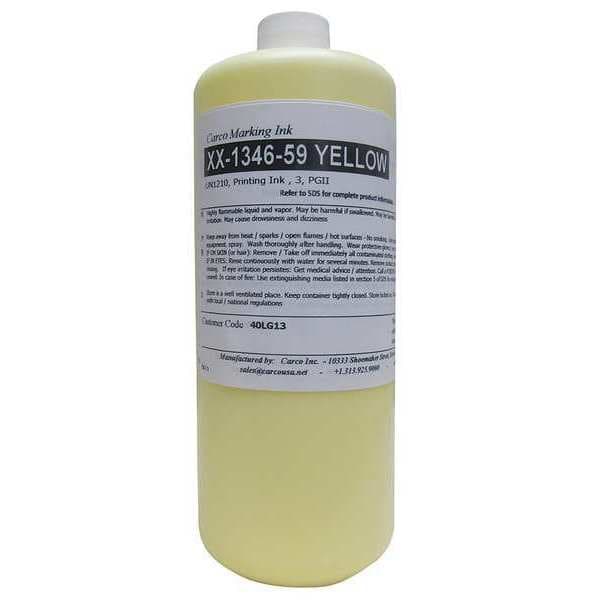 Carco Marking Ink, 1 qt, Yellow, Pigment XX-1346-59 YELLOW | Zoro