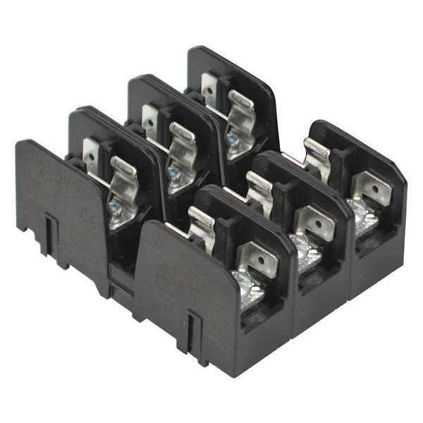Eaton Bussmann Open Fuse Block, 3 Poles, 0 to 30A Amp Range, 600V AC/DC Volt Rating BMM603-3SQ ...