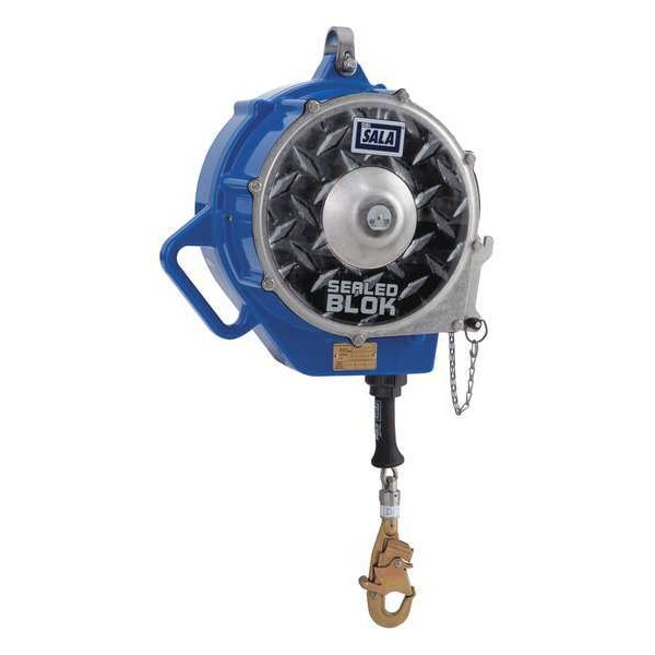 3M Dbi-Sala Rescue Self Retracting Lifeline, 130 ft., Blue/Gray 3400976 ...