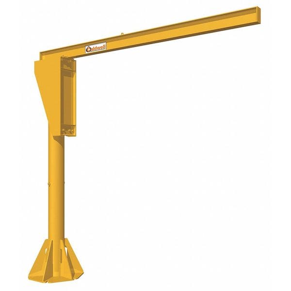 Caldwell Jib Crane, Base Mounted, 10,000 lb Capacity, Height Under Span ...
