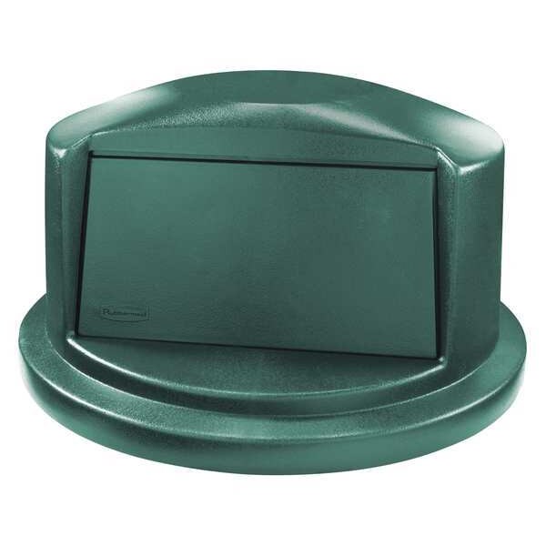 Rubbermaid Commercial 32 gal Dome Lid, 22 3/4 in W/Dia, Green, Resin ...