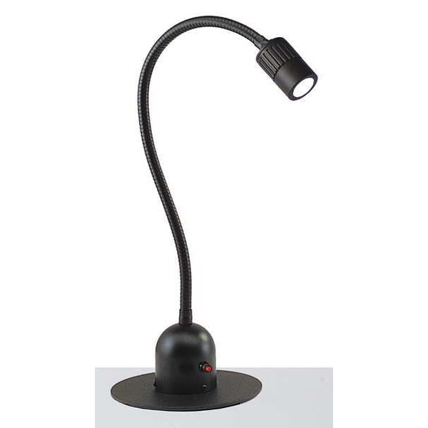 Electrix Task Light, LED, 120V, 6W, Black 7844 BLACK | Zoro