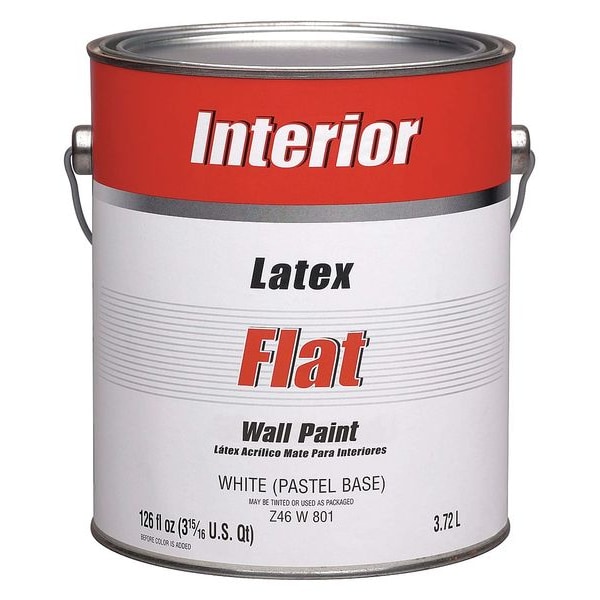 Pratt & Lambert Interior Paint, Flat, Latex Base, Country Cream, 1 gal ...