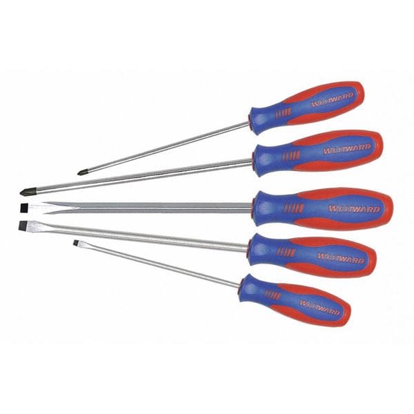 Westward Screwdriver Set, 5 pcs, Multicomponent 401K88 | Zoro