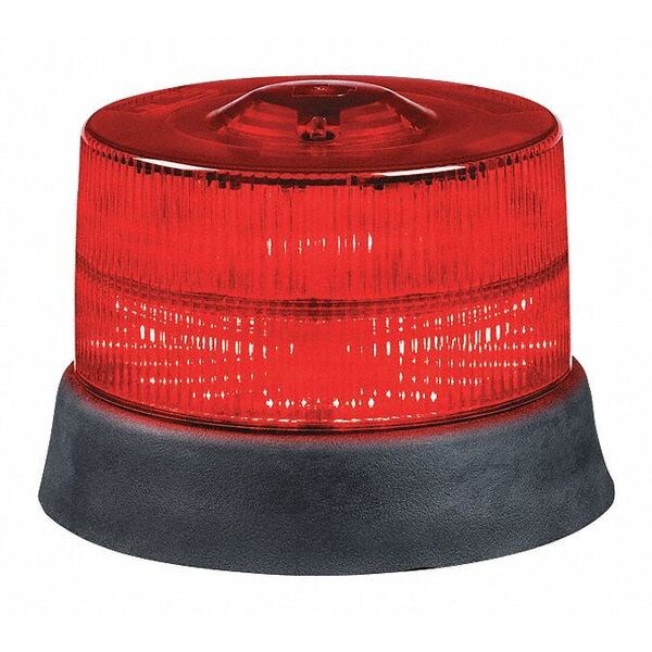 Federal Signal LED Beacon, Red, 4-43/64" H, 6-1/2" dia. LP800-R | Zoro