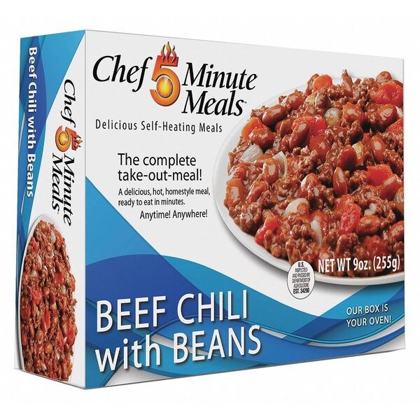 CHEF 5 MINUTE MEALS Food Ration Packet,9 oz.,1 Course,PK12 (FMM1005-12 ...