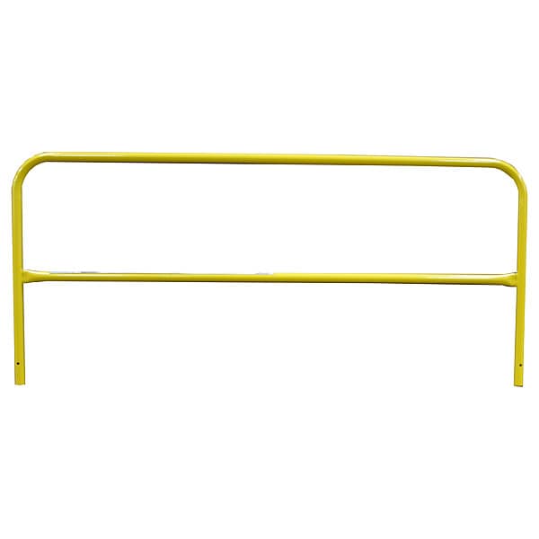 Garlock Safety Systems Guard Rail, Yellow, 8 ft. Overall L 404977S | Zoro