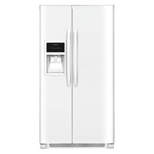 Frigidaire Refrigerator and Freezer, 26 cu ft, Pearl FFSS2615TP | Zoro