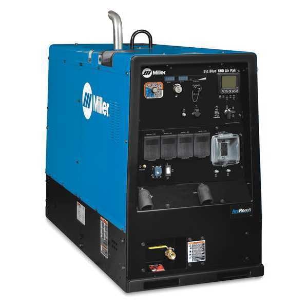 Miller Electric Engine-Driven Welder, Big Blue 600 Air Pak Series ...