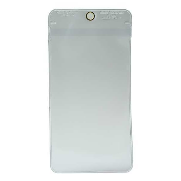 Accuform Tag Pouch, Clear, 7in H x 4in W, Plastic DTH717 | Zoro