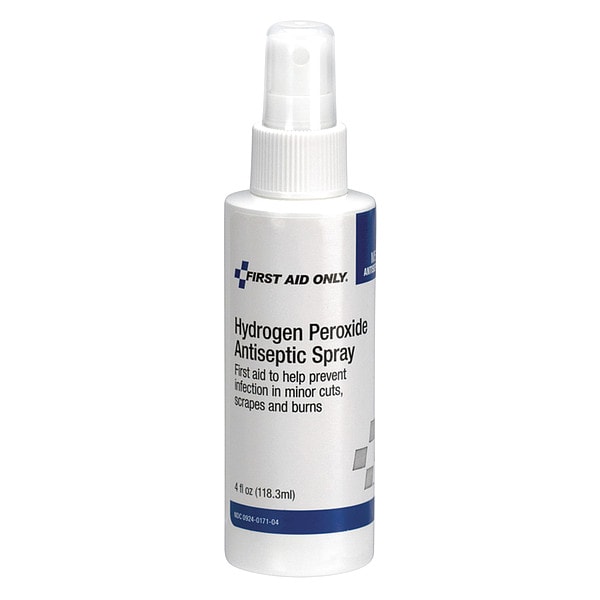 First Aid Only Hydrogen Peroxide Pump Spray, Bottle, 4 oz M5124 | Zoro