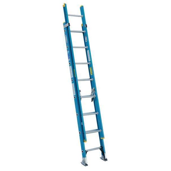 Werner 16 ft Fiberglass Extension Ladder, 250 lb Load Capacity D6016-2 ...