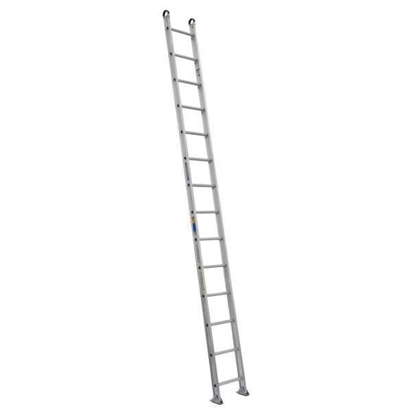 Werner 14 ft Overall H, Straight Ladder, Aluminum, 375 lb Load Capacity ...