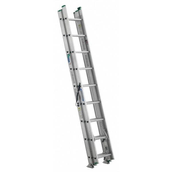 Werner 24 ft Aluminum Extension Ladder, 225 lb Load Capacity D1224-3 | Zoro
