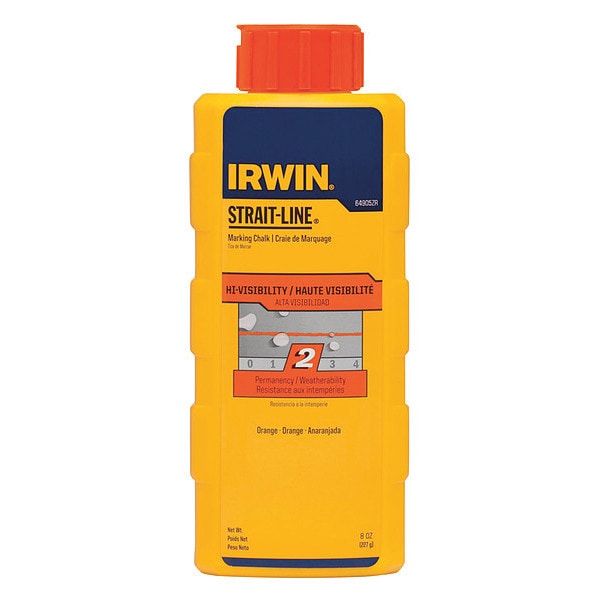 Irwin Chalk Line, Orange, 8 oz., High Visibility 64905ZR | Zoro