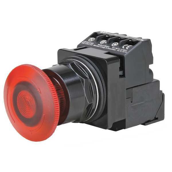 Siemens Push Button Operator, 30 mm, 1NO/1NC, Red 52BR8DRAB | Zoro