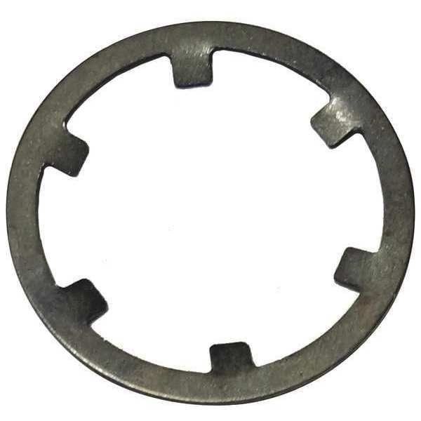 Zoro Select External Self-Locking Push-On Retaining Ring, Steel Plain ...