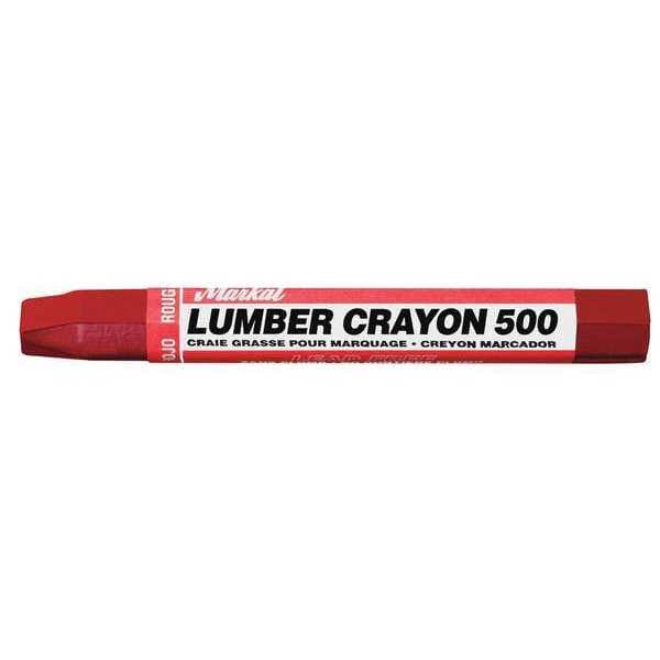 Markal Lumber Crayon, Large Tip, Red Color Family, Clay, 12 PK 80322 | Zoro