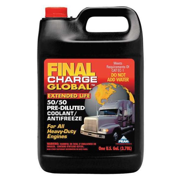 Peak Antifreeze Coolant, Bottle, 1 gal, Ready to Use, Pre-Diluted 50/50 ...