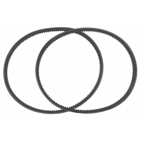 Powerflite AX37 Cogged V-Belt, 39" Outside Length, 1/2" Top Width, 5/16 ...
