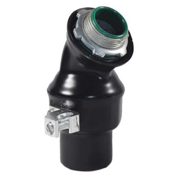 Calbond Conduit Fitting Grounding Connector, 2 in, Liquid-Tight, PVC ...