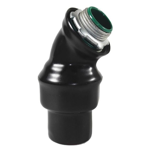 Calbond Conduit Fitting Connector, 4 in, Liquid-Tight, Steel, PVC ...