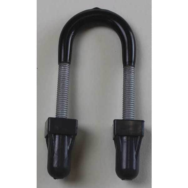 Calbond Conduit Fitting U-Bolt, 3 in, PVC, PVC Coated, Black PV3000UB00 ...