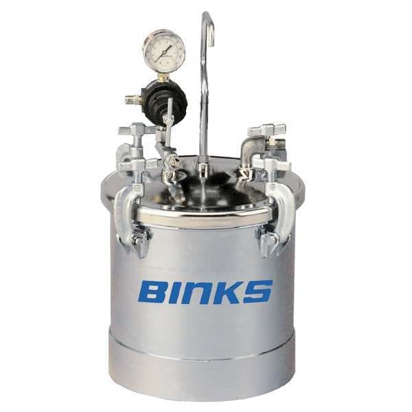 Binks Paint Tank, 2.8 Gal., Zinc Plated Steel 83C-210 | Zoro