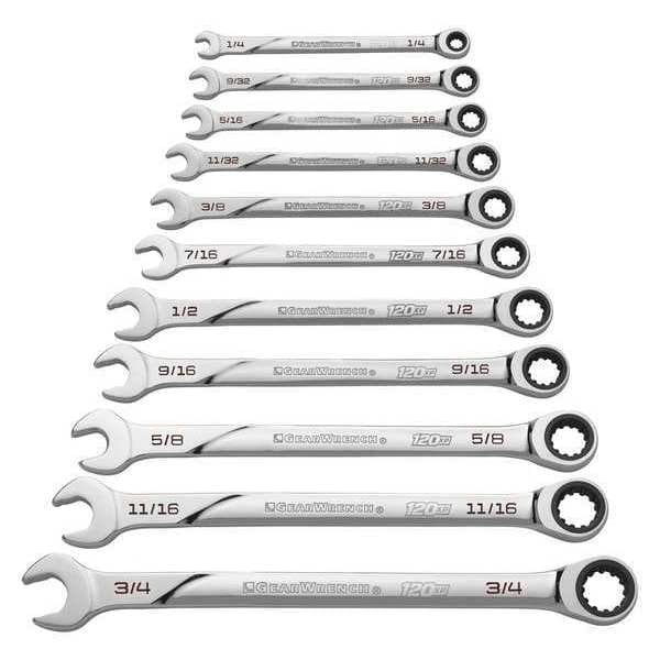 Gearwrench 11 Piece 120XP Universal Spline XL Ratcheting Combination ...