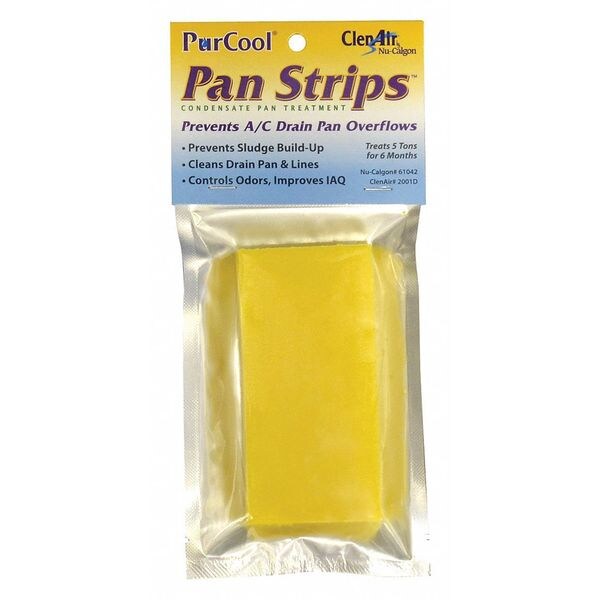 Nu-Calgon Condensate Pan Treatment, Solid, Yellow 61042 | Zoro
