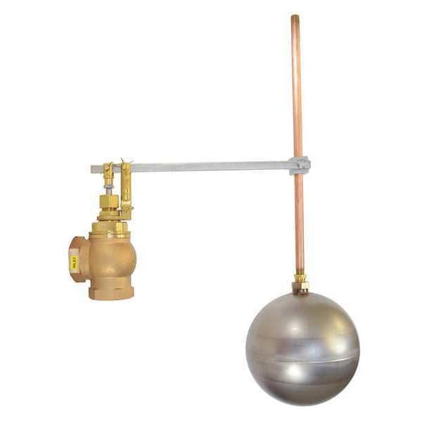 Zoro Select Float Valve, Bronze, FNPT Connection, 1" AHLB100-GR | Zoro