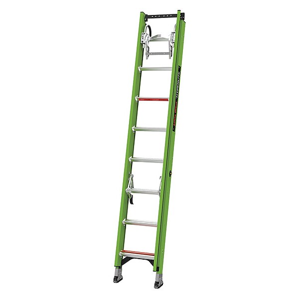 Little Giant Ladders 16 ft Fiberglass Extension Ladder, 375 lb Load ...