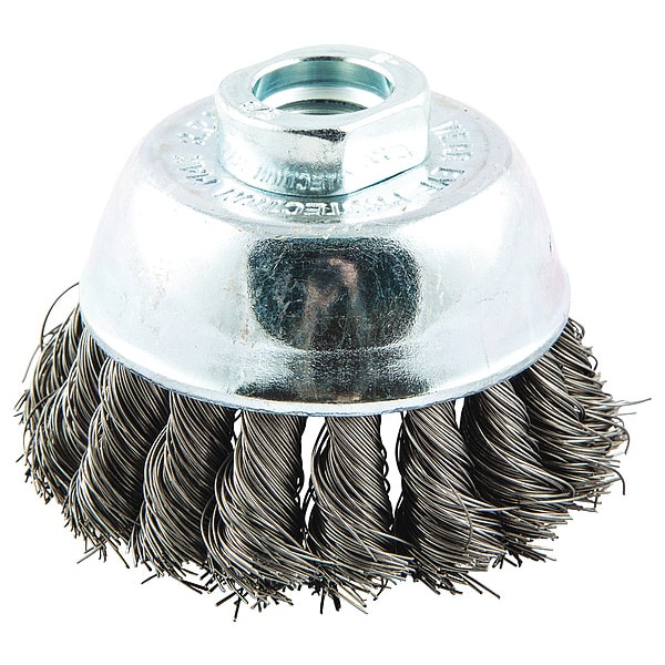 Norton Abrasives Knot Wire Cup Brush, Threaded Arbor Moun 66252838870 ...