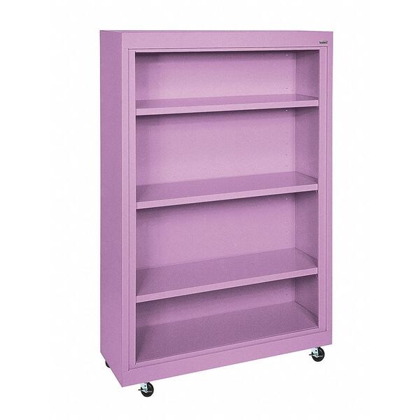 Sandusky Lee Mobile Bookcase, 36x18x52 in., Purple BM30361852-31 | Zoro