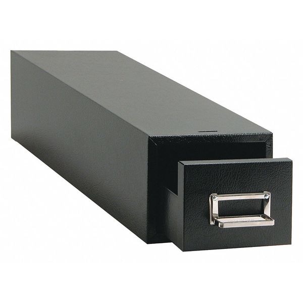 Sandusky Lee Single Drawer Card File, 3 x 5 in., Black 1335-4 | Zoro