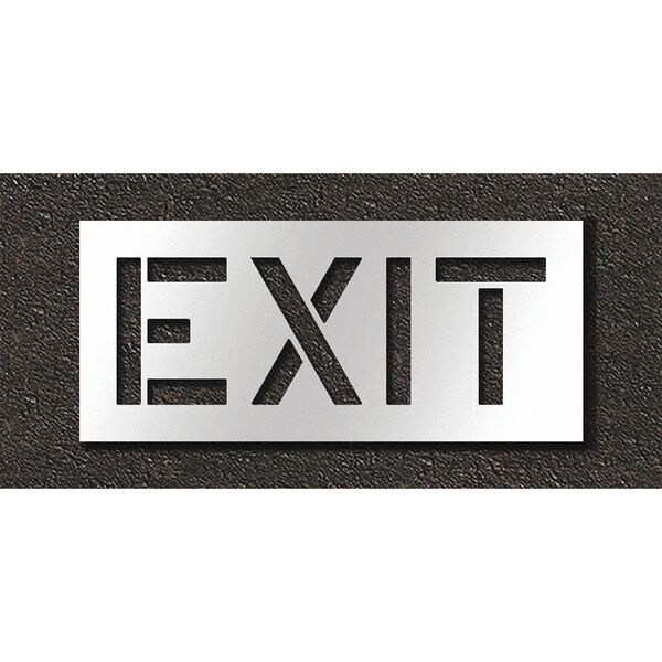 Rae Pavement Stencil, Message, Exit, 12 in Character Height, Highway ...