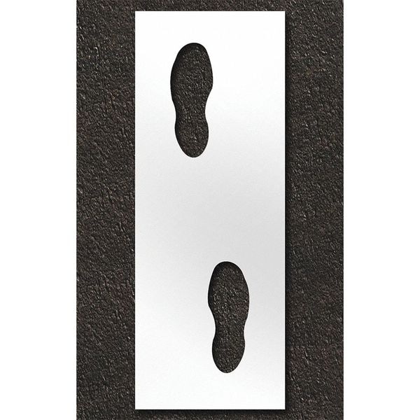 Rae Pavement Stencil, Symbol, Foot Steps, 42 in Character Height, Low ...