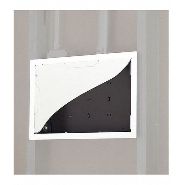 Chief Storage Box, Wall Type, Powder Coated, Blk PAC525 | Zoro