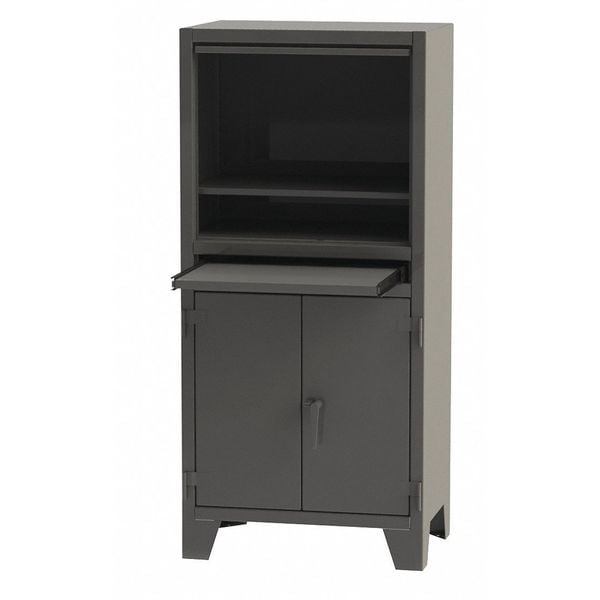 Greene Manufacturing Computer Cabinet, 66" Overall Height EXC-3666.FDS ...