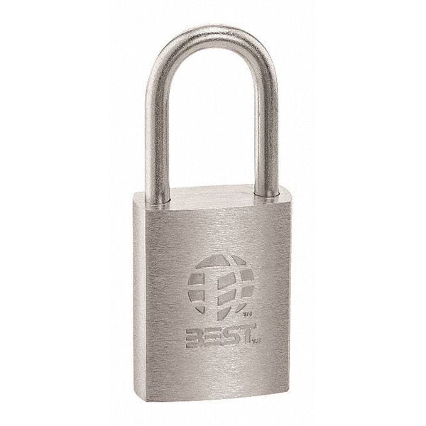 Best Padlock, Coreless, Long Shackle, Rectangular Steel Body, Stainless ...