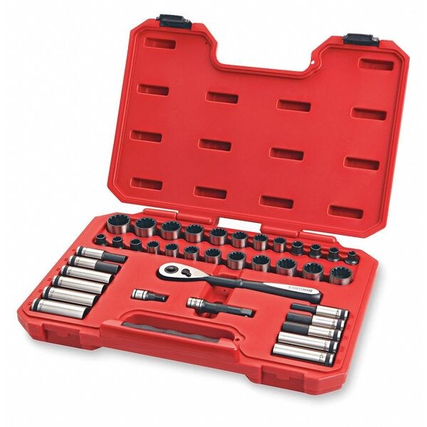 Craftsman Universal Socket Wrench Set, 38Pcs 9-35469 | Zoro