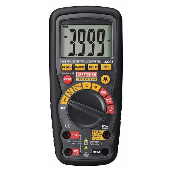 Craftsman Professional True Rms Multimeter 34-82003 | Zoro
