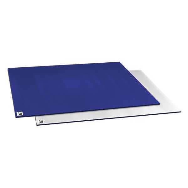 Botron Co Blue Cleanroom Tacky Mat, PK4 B6923 | Zoro