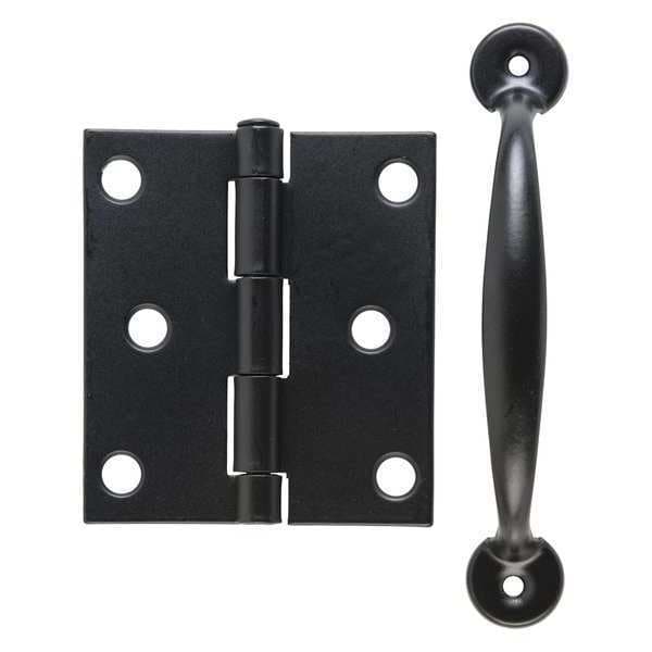 Wright Products Hardware Set for Wooden Doors, Black VS10BL | Zoro